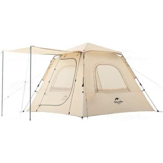 Палатка Naturehike Ango 3-местная, быстросборная, снежная юбка, бежевая
