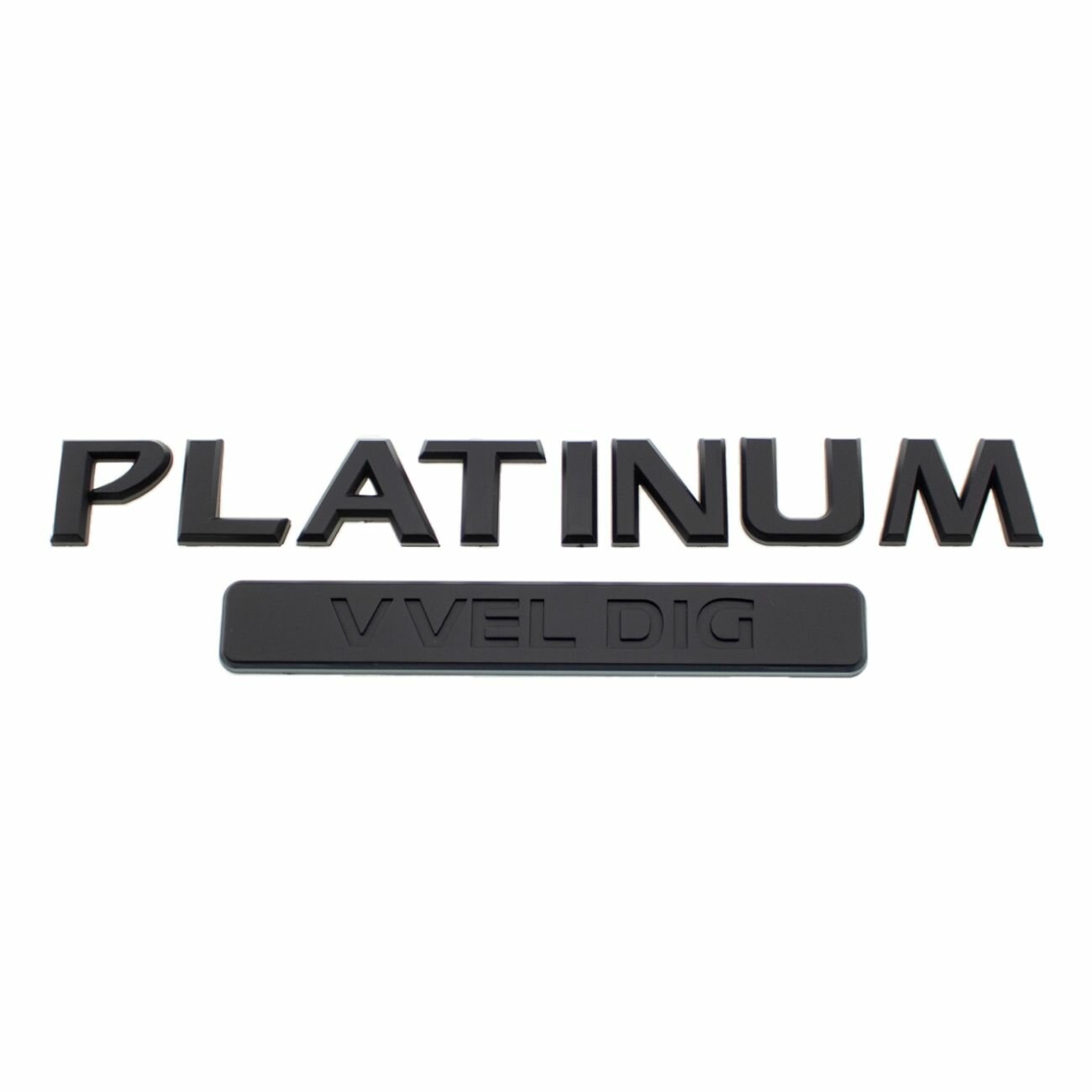 Шильдик Platinum VVEL DIG черный мат