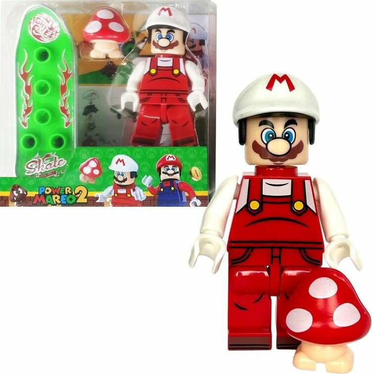32D Конструктор minifigures Super Mario, фигурка Супер Марио 8 см.