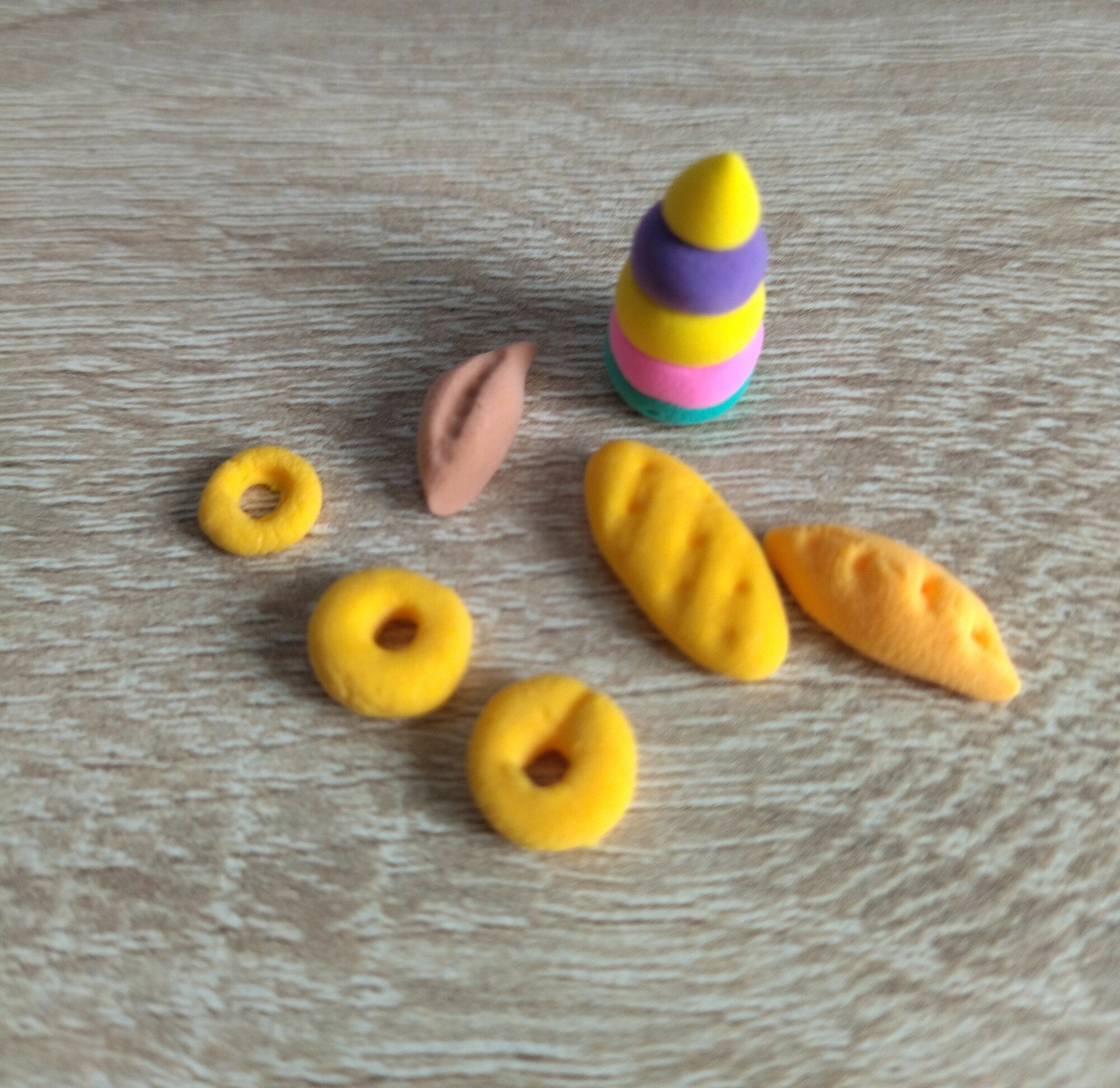 Набор миниатюр для ватной игрушки, 7 шт