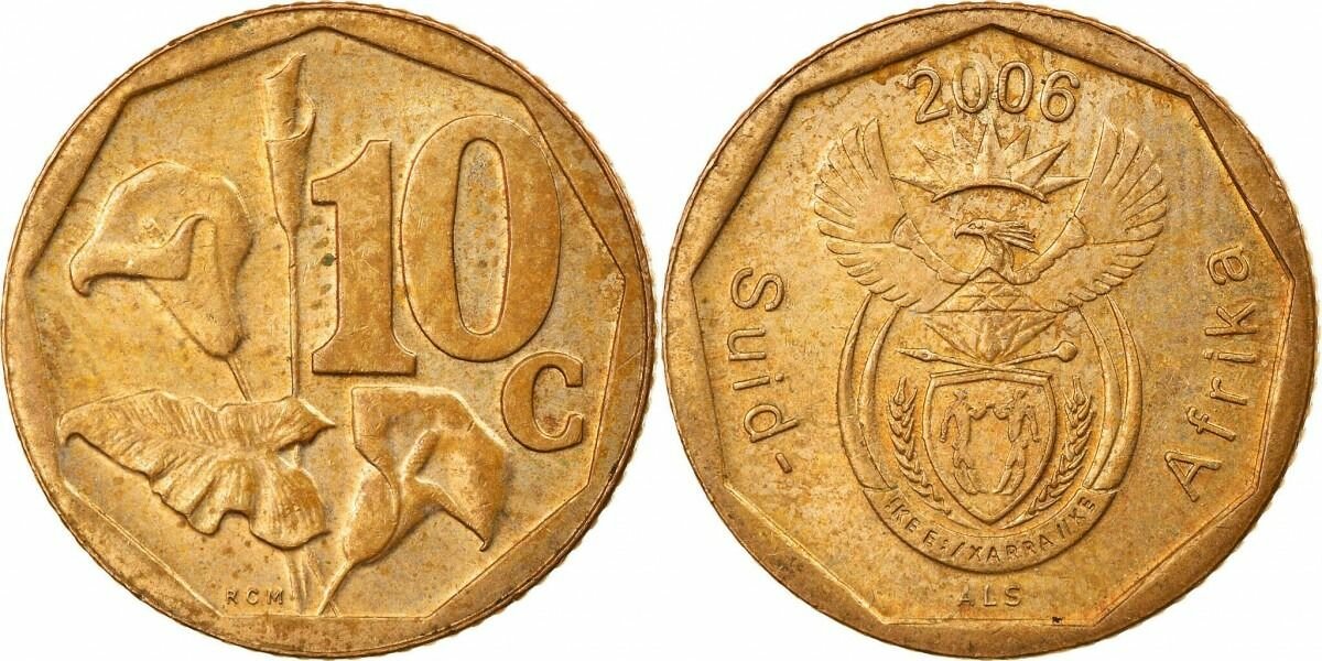 ЮАР 10 центов, 2006 XF