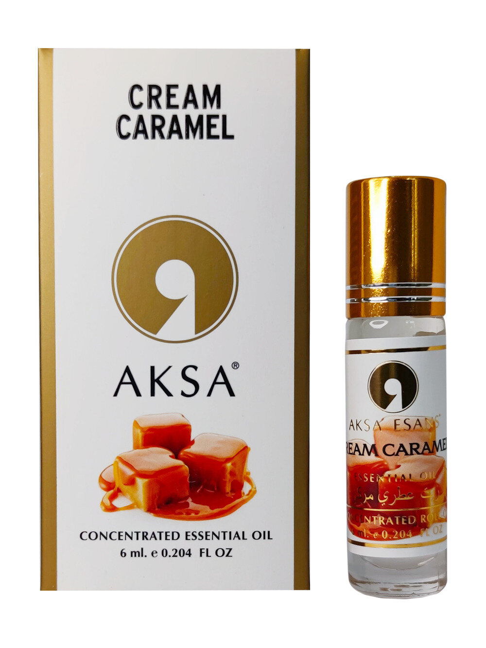 Масляные духи AKSA Esans Cream Caramel Cream Caramel, роликовый аппликатор, 6мл