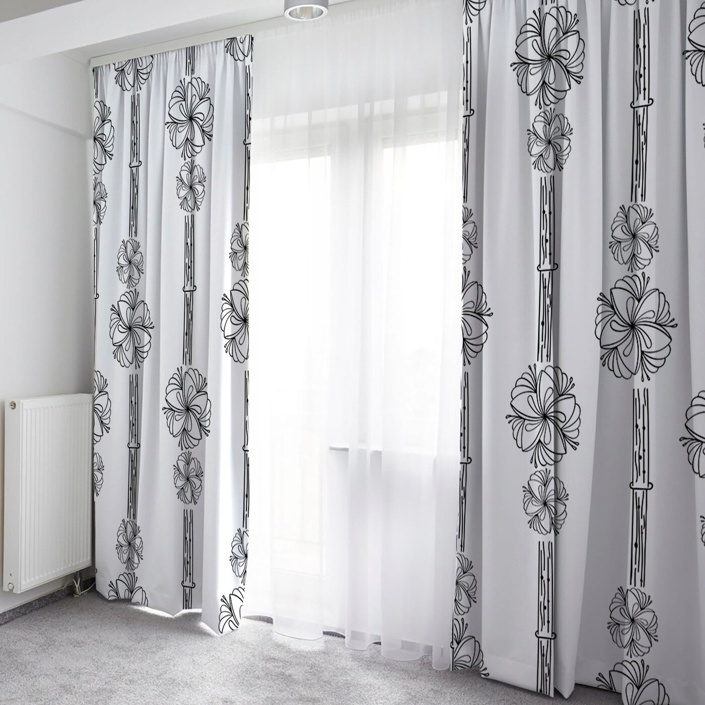 Шторы (фотошторы) из габардина, 290х230 см, Good Room
