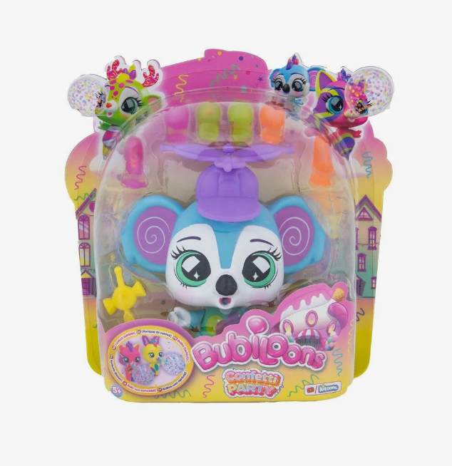IMC Toys Игрушка-зверушка Bubiloons Confetti Party Лейла с аксессуарами 906341