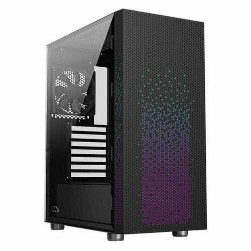 Корпус ATX AZZA Celesta F, Midi-Tower, без БП, черный [csaz-340f celesta]