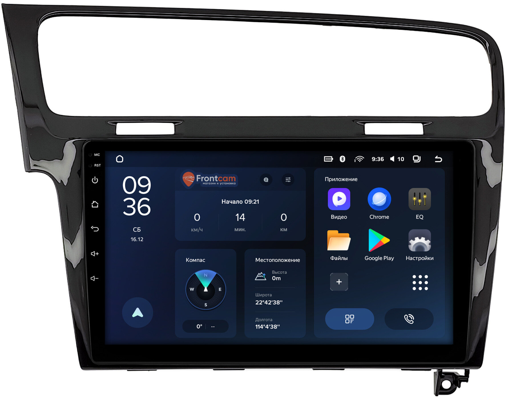 Штатная магнитола Teyes CC3L WIFI 2/32 10" RM-10-469 Volkswagen Golf 7 2012-2020 (глянцевая) Android 8.1 (DSP, IPS, AHD)