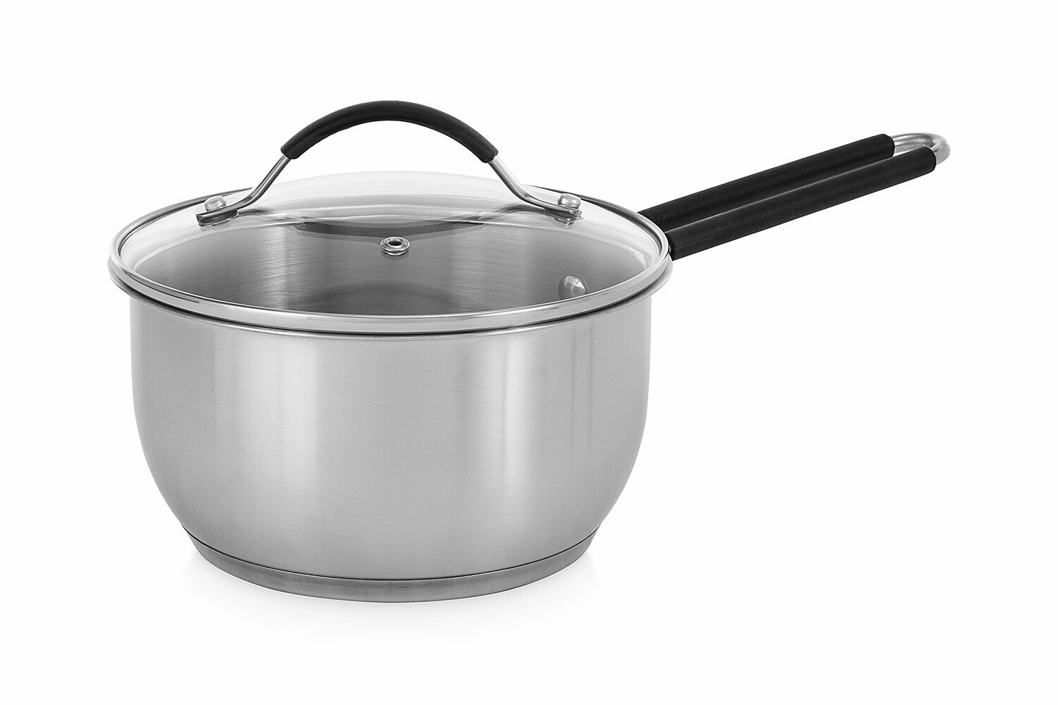 BERKRAFT Stiletto ковш с крышкой 1.3 л для жарки, тушения и подачи на стол