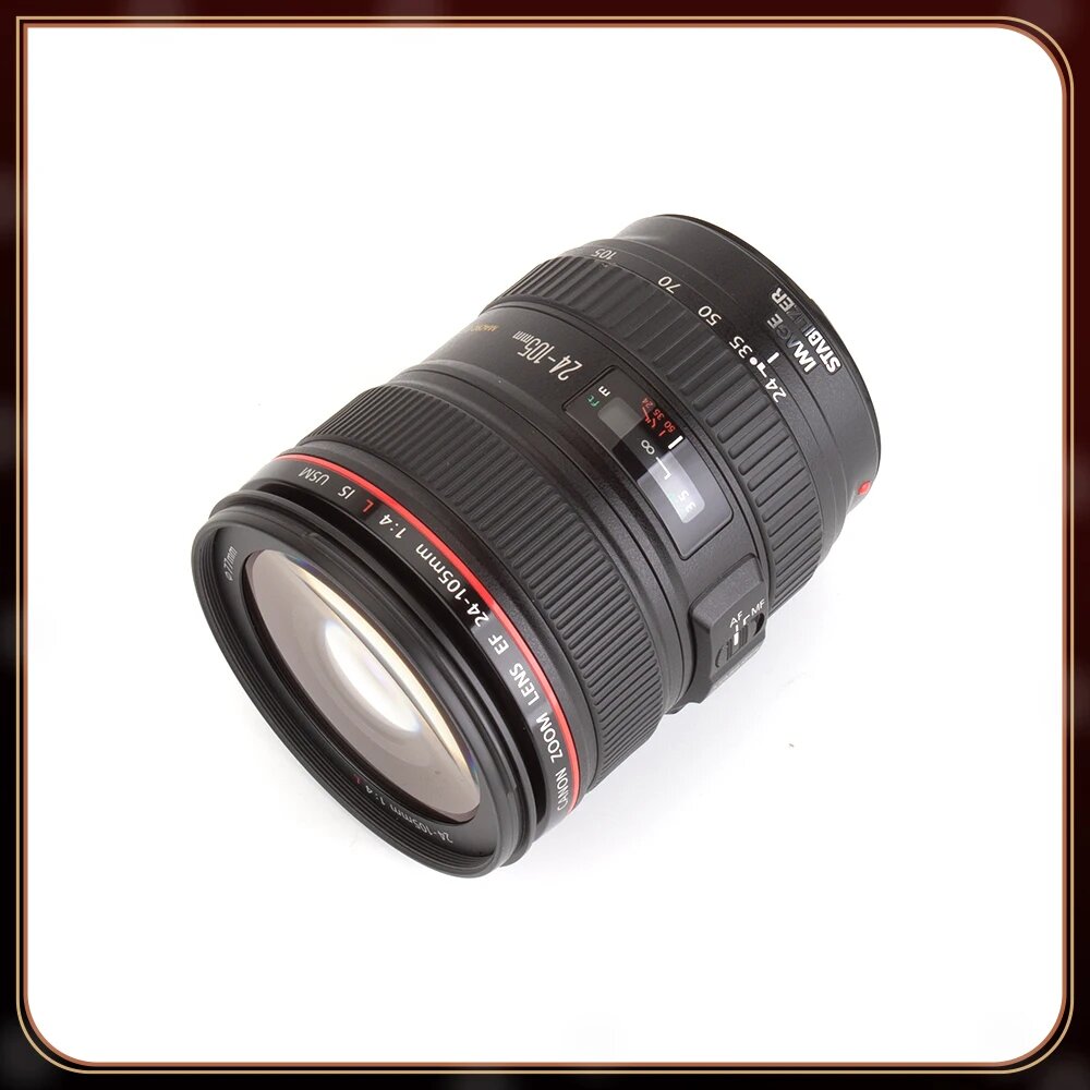 Объектив Canon EF 24-105mm F4L IS, черный, стандартный зум, стабилизация, автофокус