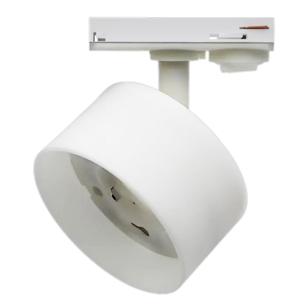 Светильник трековый GX53 пластик d85х45 360° белый Ecola TRS1