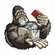 Стикер Gorilla series, #8/ 9 см. х9 см, матовая поверхность, влагостойкая