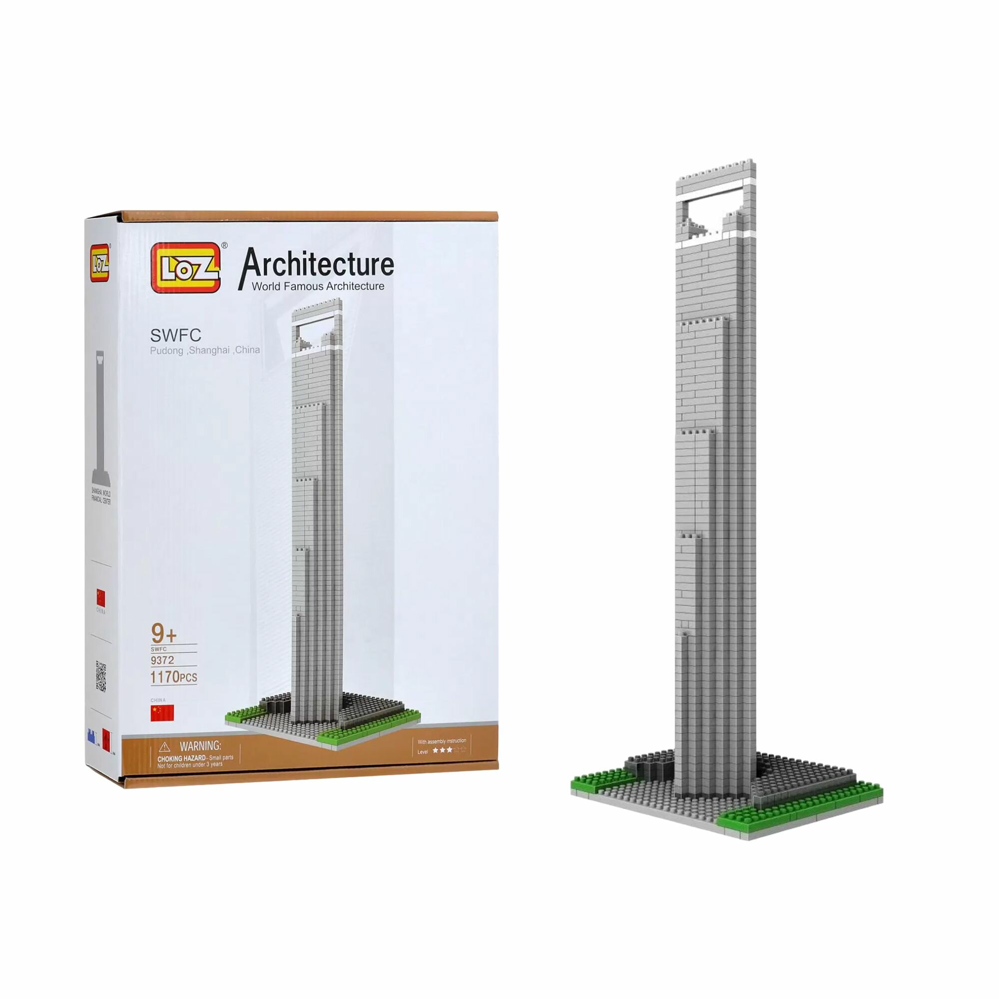 Конструктор Шанхайский всемирный финансовый центр SWFC серия Architecture 1170 деталей LOZ