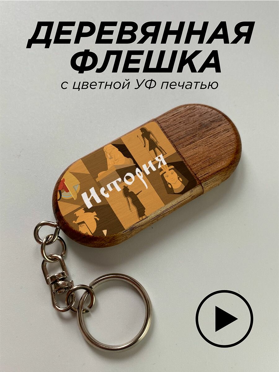 Флешка подарочная, usb накопитель 32 ГБ, брелок на ключи. История