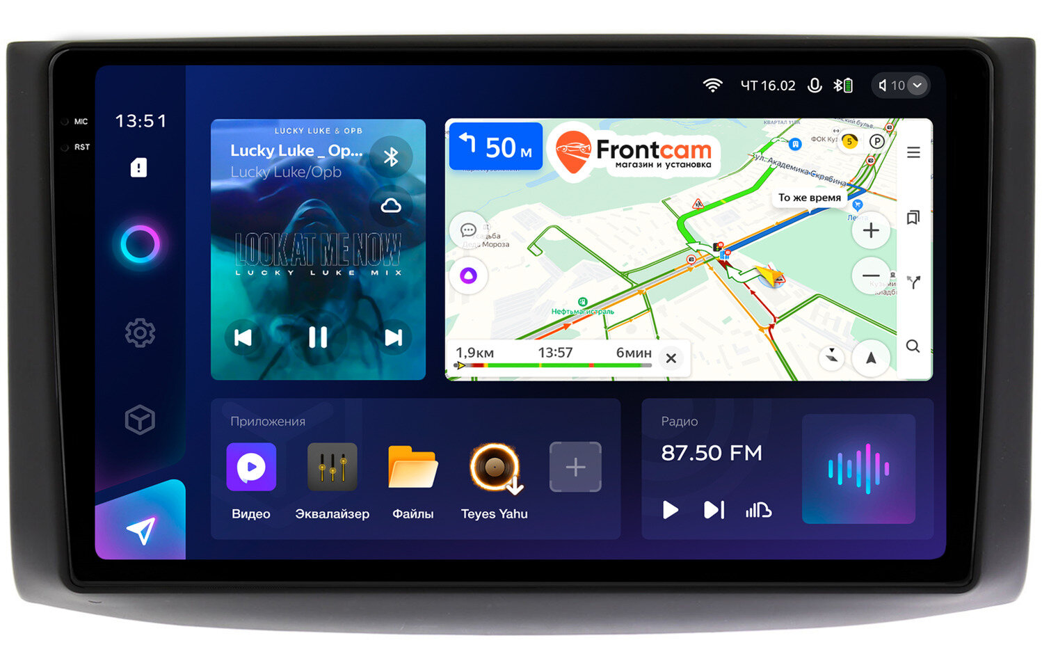 Штатная магнитола Daewoo Gentra 2005-2011 Teyes CC3 2K 4/32 9.5" RM-9130 Android 10 (4G-SIM, DSP, QLed)