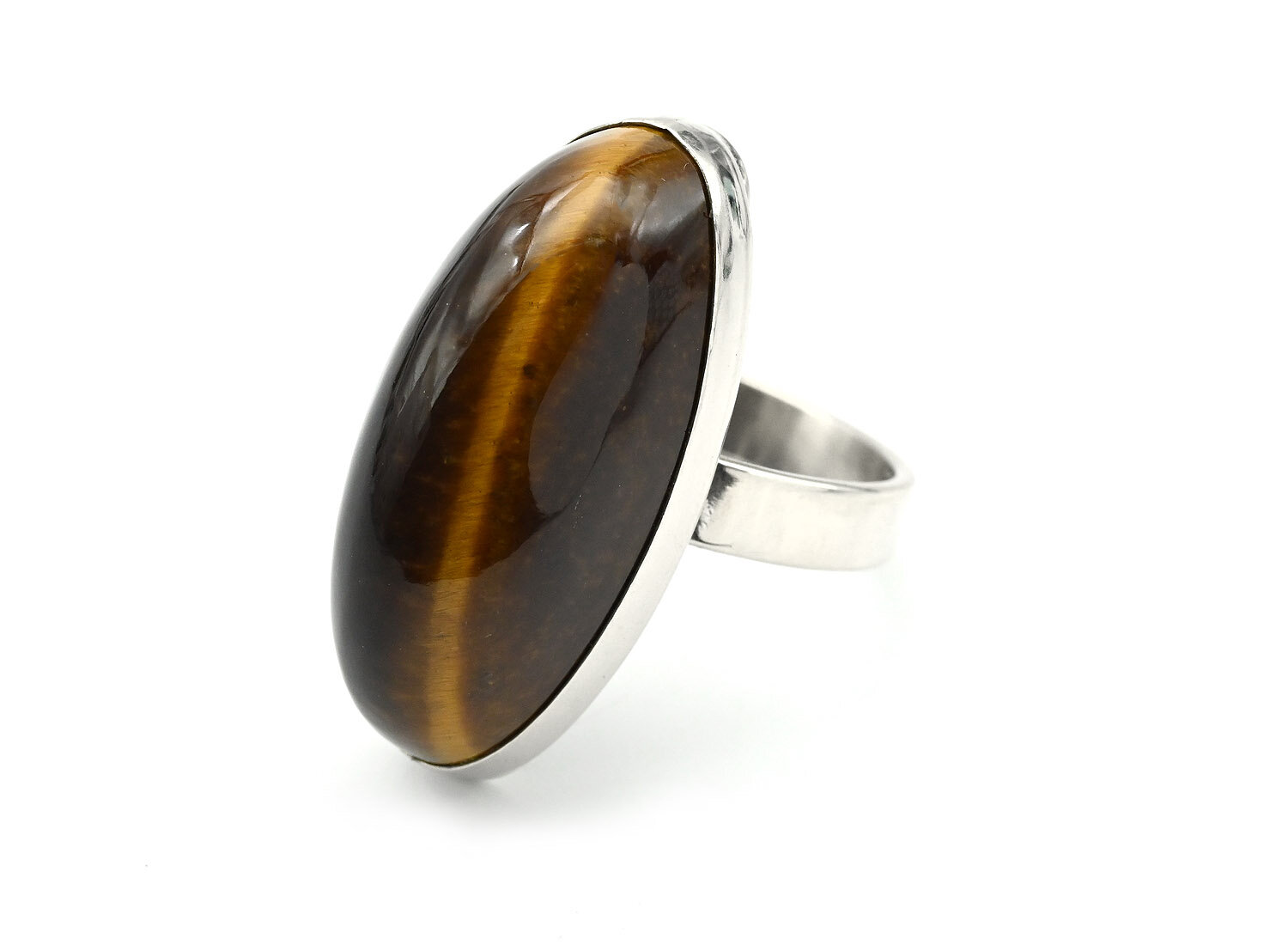 Кольцо, тигровый глаз