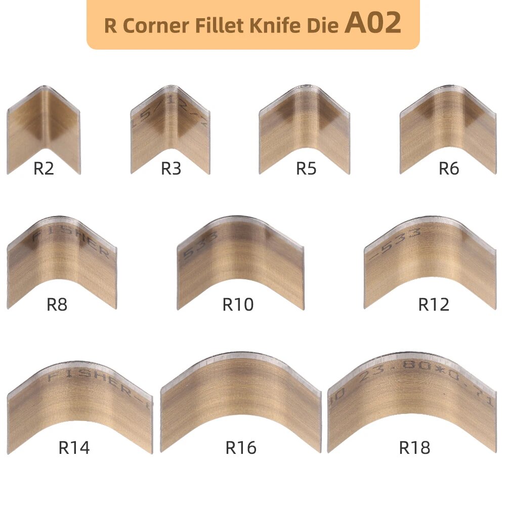 Набор пробойников для кожи R Corner Fillet Knife Die A02-1SET