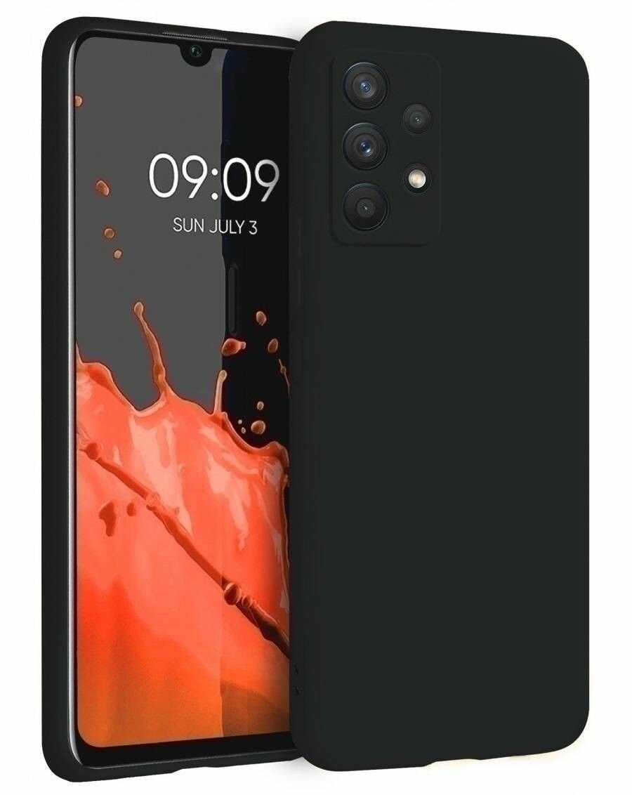 Чехол для Samsung Galaxy A23 силиконовый Silicone Cover чёрный