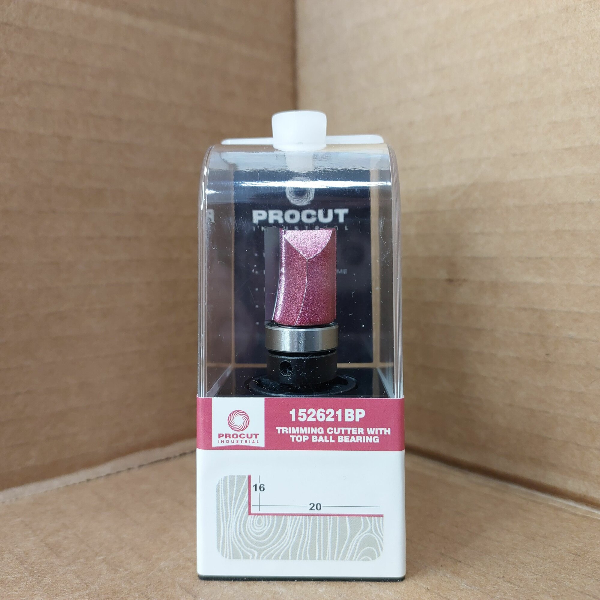 Фреза обгонная (верхний подшипник) проф. серия Z 2 D 16x20x64 S 6 PROCUT