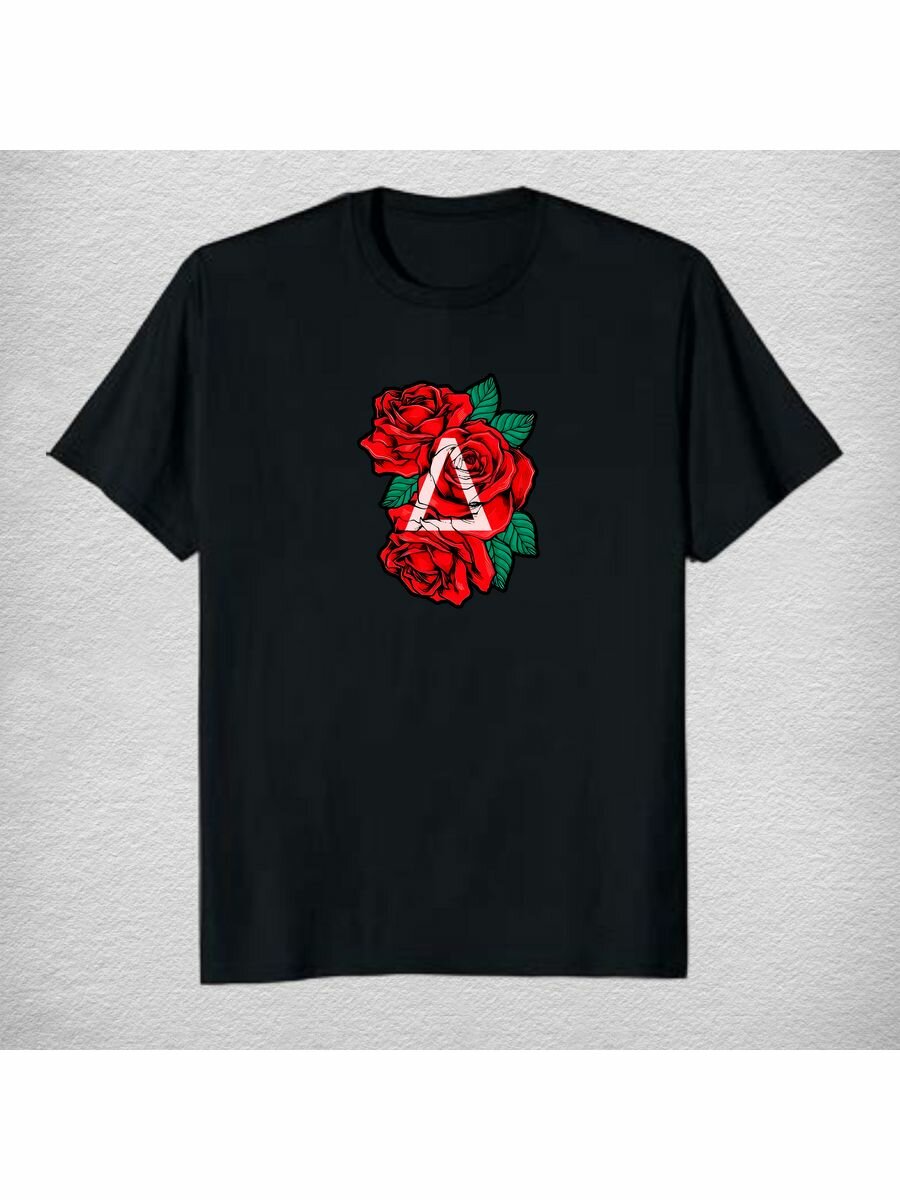 Футболка роза фигура треугольник