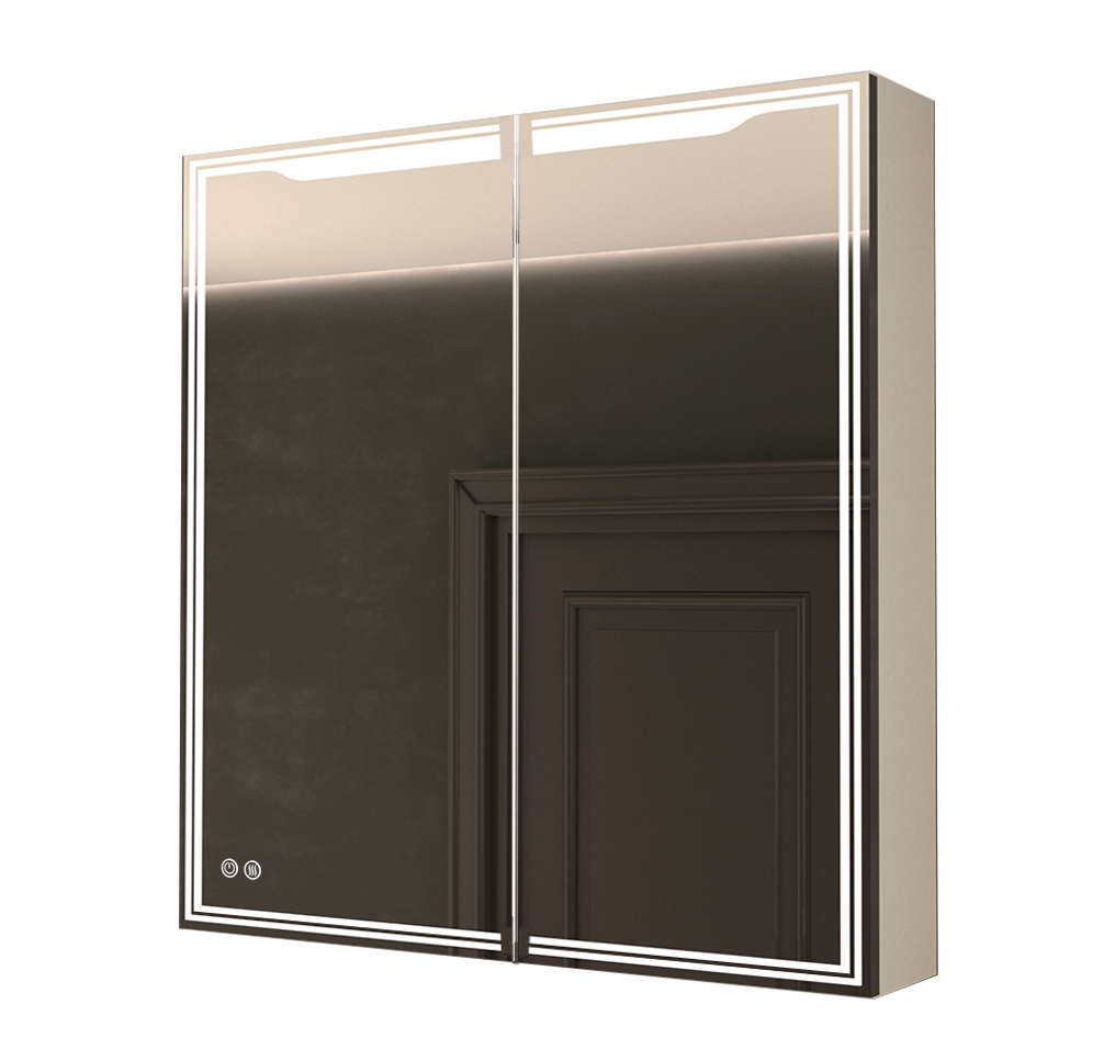 Зеркало-шкаф с подсветкой Art&Max Merano AM-Mer-900-800-1D-L-DS-F