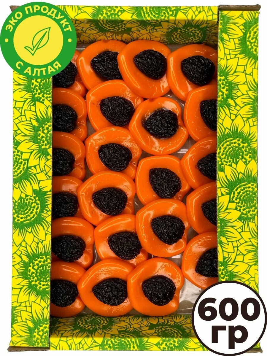 Мармелад в интересной форме Персик Трофимов, в коробке 600 гр