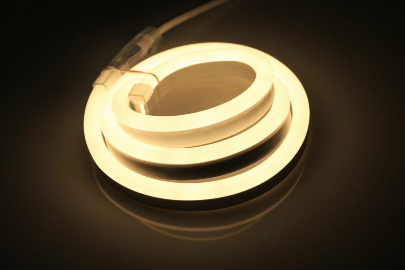 20м. гибкий неон LM-220V-2835-120P-WW