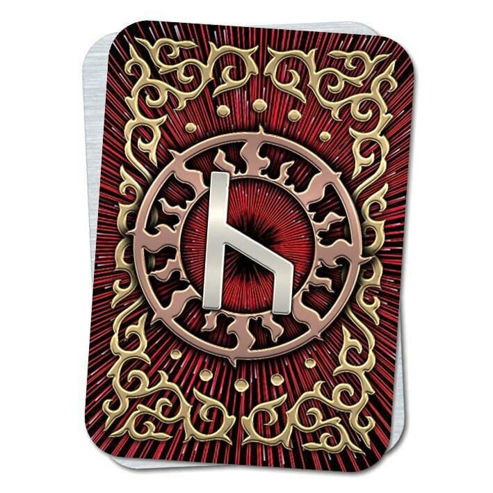 Славянские обереги - Магическая карта таро Руна Уд, оберег от сглаза и порчи, талисман удачи, кошельковый сувенир - амулет на деньги, подарок на 23 февраля мужчине или на 8 марта женщине