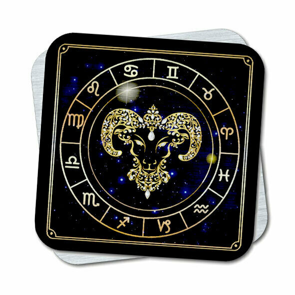 Магическая карта Знаки Зодиака - Овен, оберег от сглаза и порчи, талисман удачи, кошельковый сувенир - амулет на деньги, подарок на 23 февраля мужчине или на 8 марта женщине