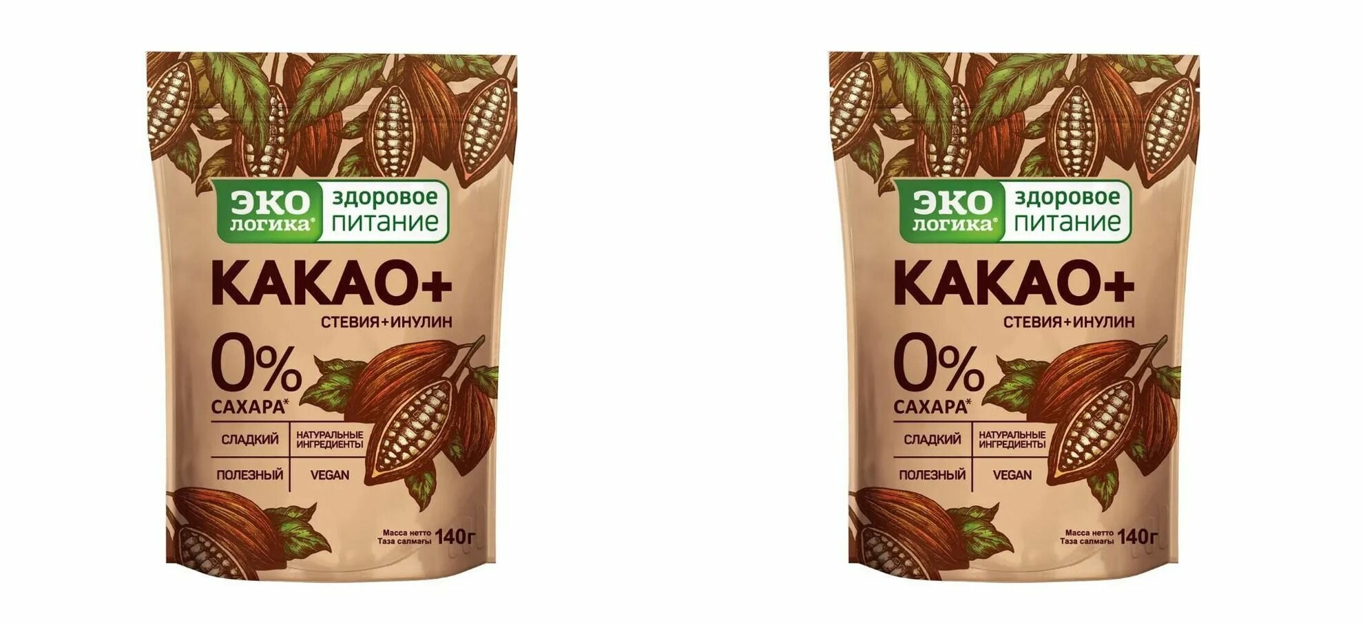 Экологика Какао,140 г,2 шт