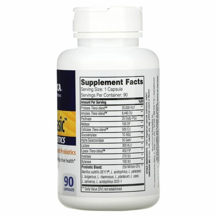 100% iHerb-Enzymedica, Digest Basic с пробиотиками, 90 капсул — фото 1