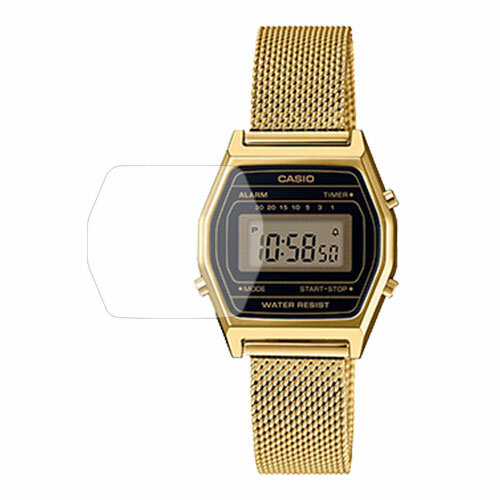 Скрин Мобайл защитный экран для часов Casio LA690WEMY-1EF из гидрогелевая плёнка прозрачная
