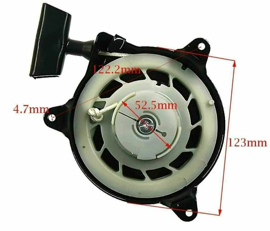 Стартер BriggsStratton 1250 499706 / 690101 Series 350-550, 148cc-158cc для газонокосилки, культиватора