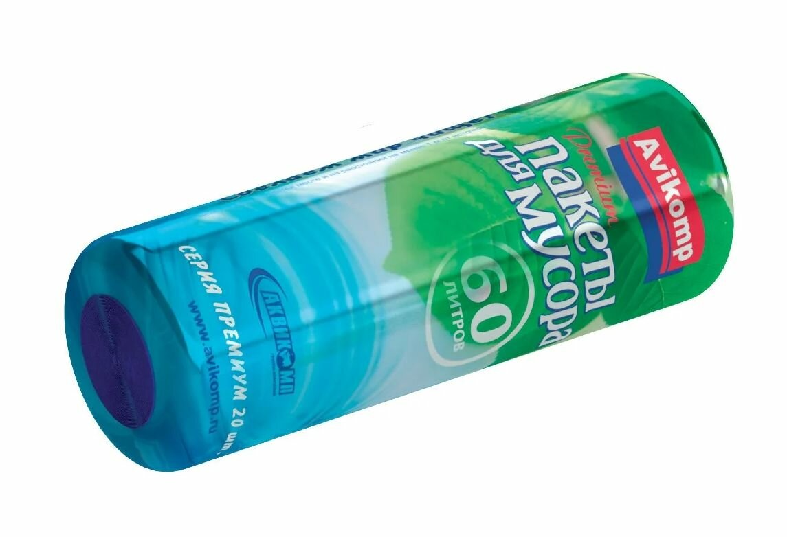 Avikomp Мешки для мусора Премиум, Синие, 60 л, 20 шт, 1 уп