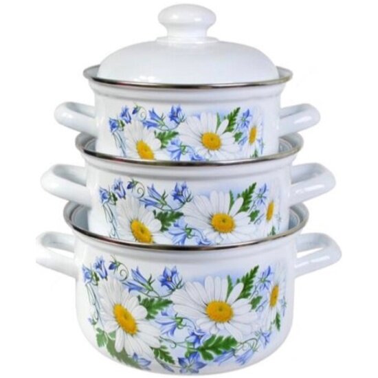Набор Лысьвенские Эмали Ромашковое поле, эмалированный (124АП2/4)