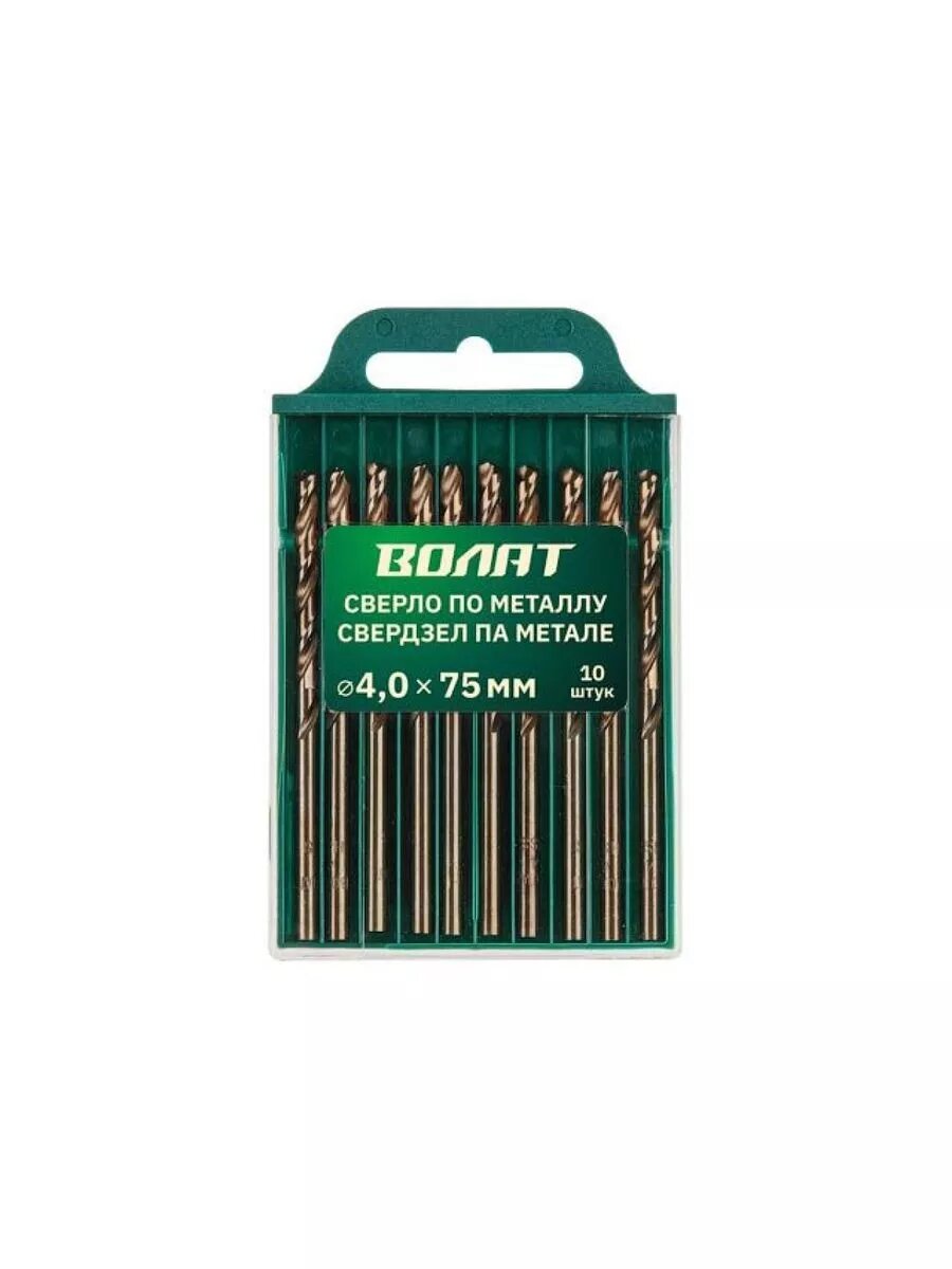 Волат Сверло по металлу спиральное 3.2x36x65 мм, 10 штук 85032-065