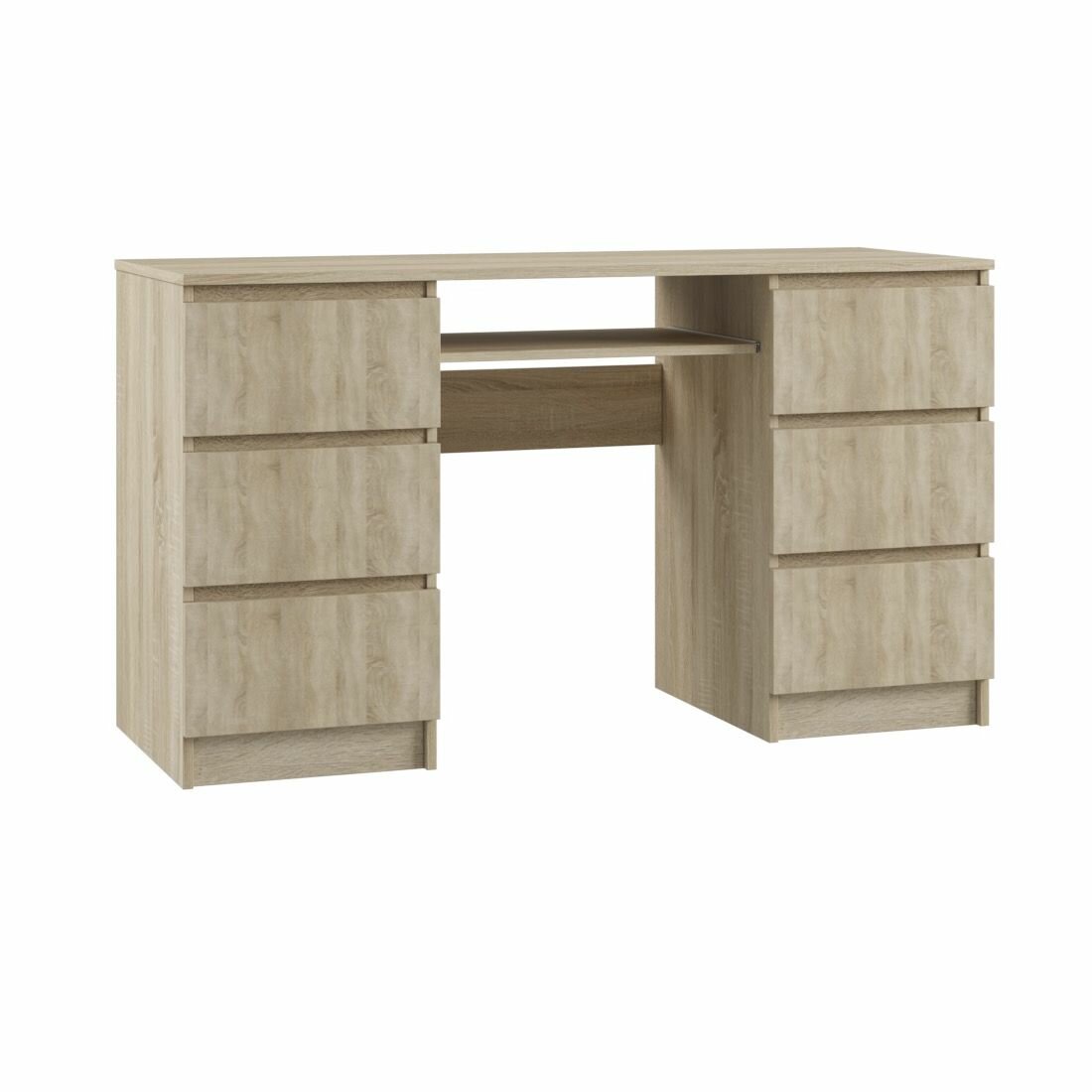 Письменный стол Альбина "Мадера СМП2.6", ЛДСП, Дуб сонома, 135 x 50 x 77см
