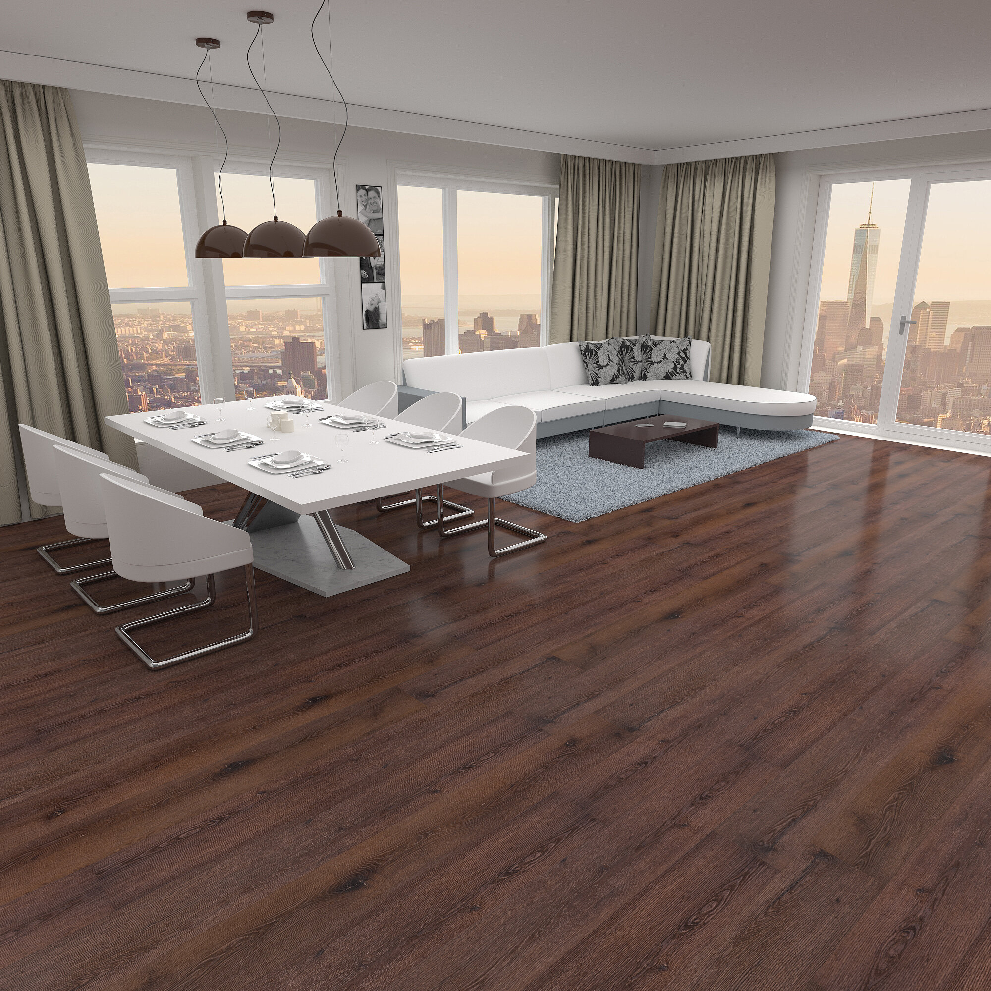 Кварц-виниловый ламинат VKFC 77 Тилбург 43 класс (цена за кв. метр)