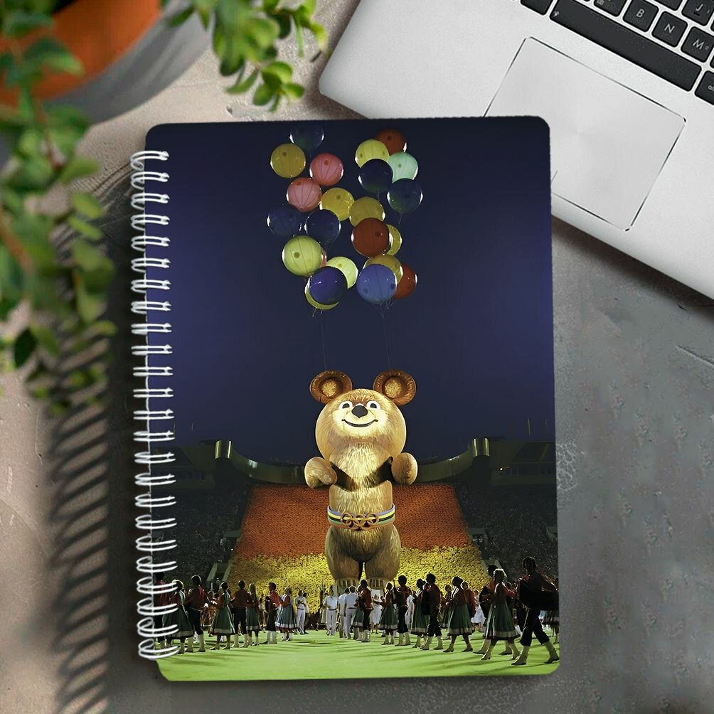 Блокнот для записей в клетку подарочный в твердой обложке А5 СССР