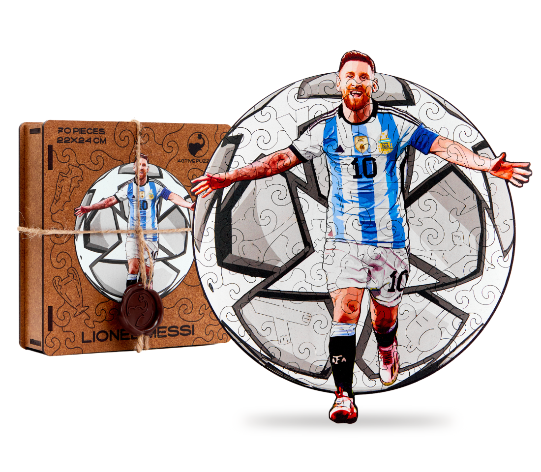 Деревянный пазл Active Puzzles Лионель Месси
