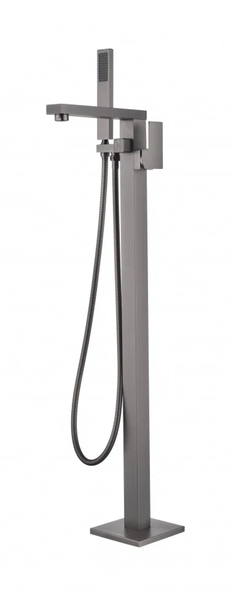 Смеситель для ванны, напольный, высокий излив, Grocenberg GB800 Графит