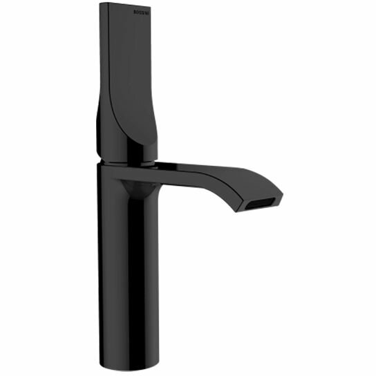 Смеситель Bossini (Боссини) Apice для раковины на 1 отверстие, однорычажный, высота излива 118 мм, с донным клапаном, цвет: черный матовый E89603.073