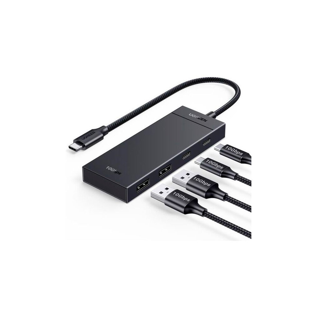 Хаб UGREEN CM806 (35583) 2xUSB-A + 2xUSB-C