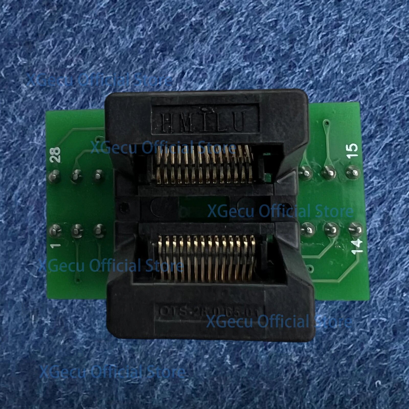 TSSOP28 - DIP28 OTS-28-0.65-01 ZIF, ширина адаптера 170 мил для XGecu TL866II Plus или другого универсального программатора