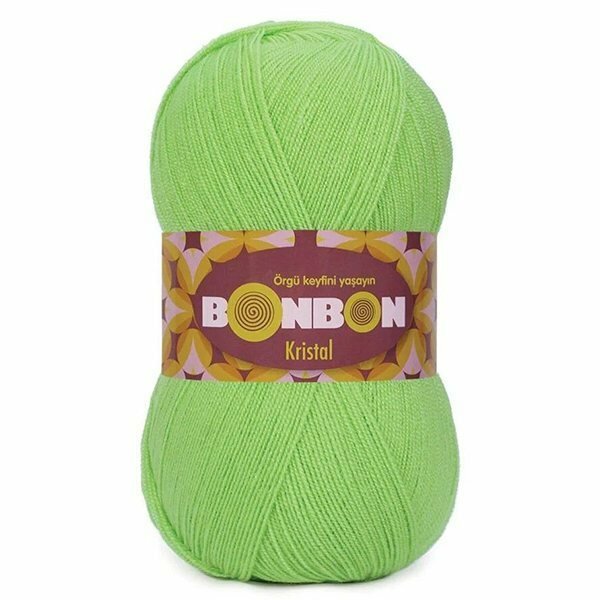 Пряжа Nako BONBON KRISTAL 98401 св. салат (5 мотков)