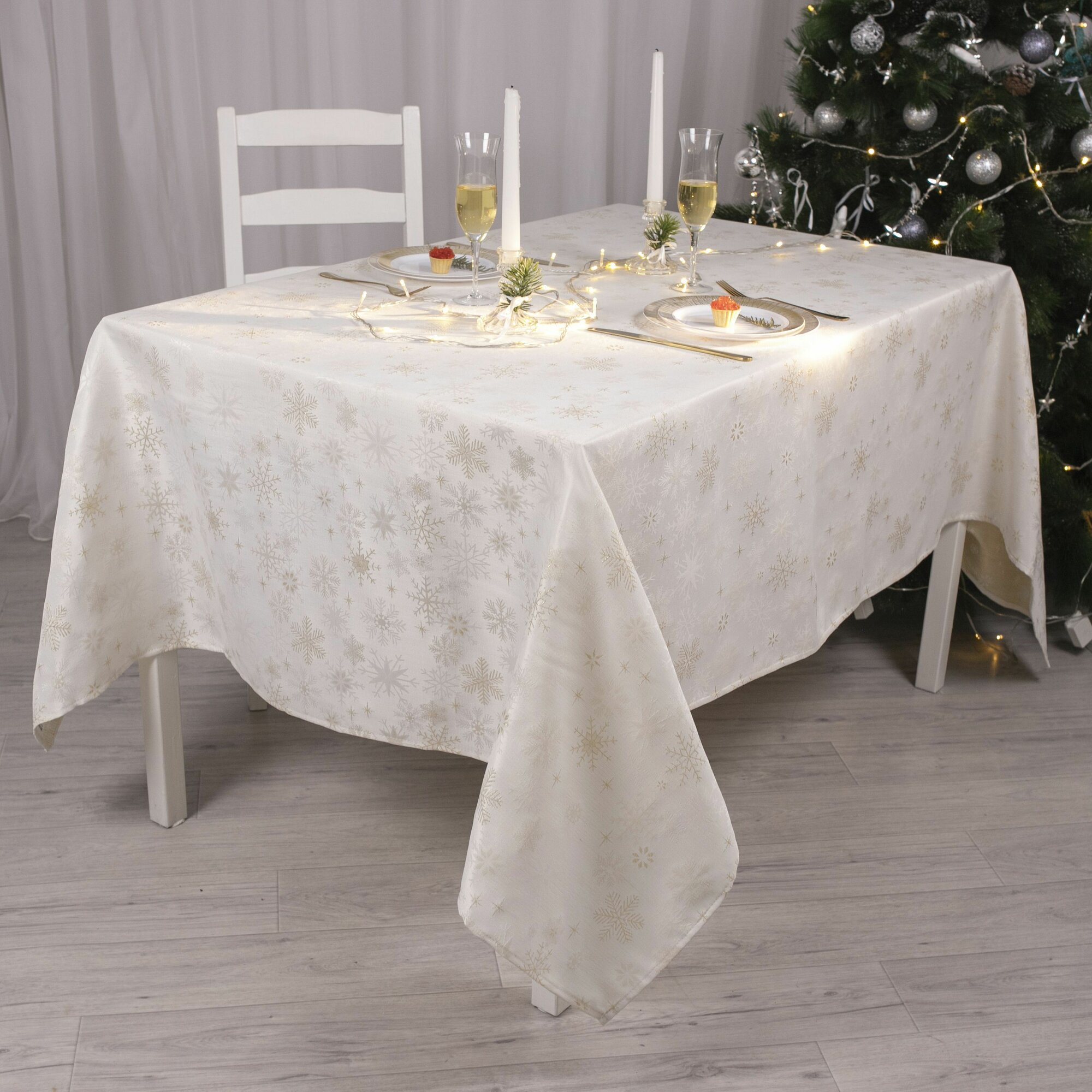 Скатерть прямоугольная на стол 150х220 Wellness