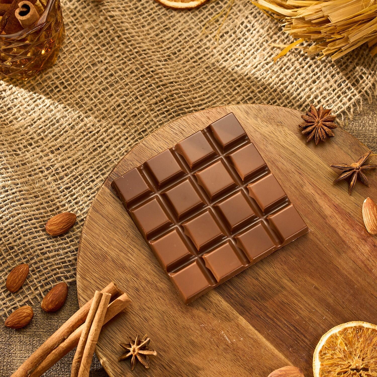 Формочка Плитка шоколада 10см*10см молд из толстого пластика