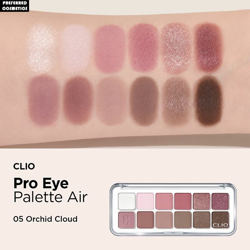 Палитра теней для век CLIO PRO Air/двенадцать цветов