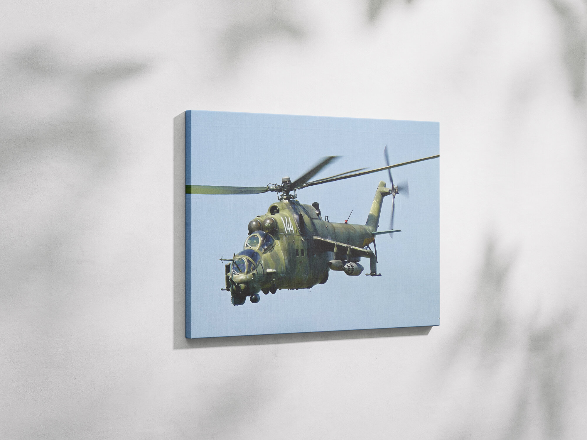 Картина "Ми-24_2", размер 60х80, ОренХолст, картина на подрамнике.