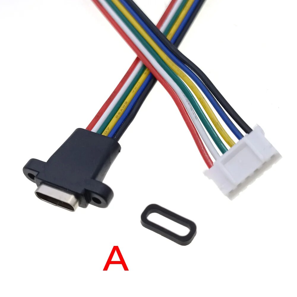 USB 3.1 Type-C разъем для пайки HBXINTAO 6Pin A