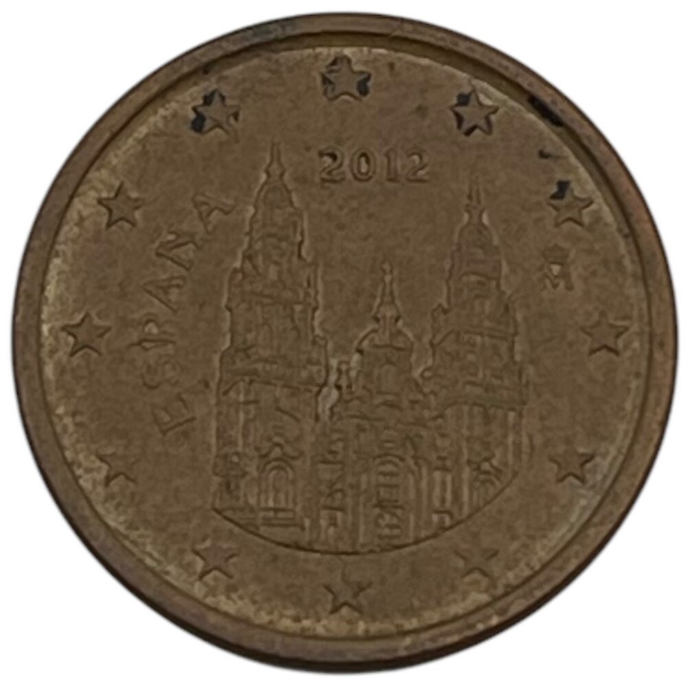 Испания 1 евроцент 2012 г.