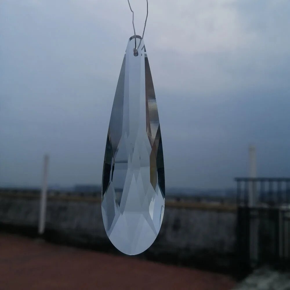 Camal 2 шт. 76 мм хрустальная длинная сетка подвесная люстра детали «Ловец солнца» призма Rainbow Maker детали лампы подвесной орнамент домашний декор